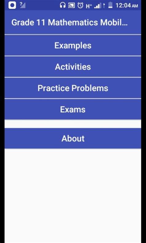 Grade 11 Mathematics For Android Download