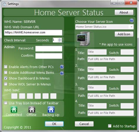 Add In Home Server Status 2 1