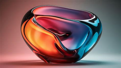 Gradient Glass 3d Rendering Background Premium Ai Generated Image
