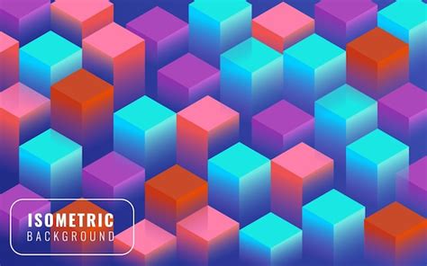 Premium Vector Abstract Cubes Isometric Background Illustration