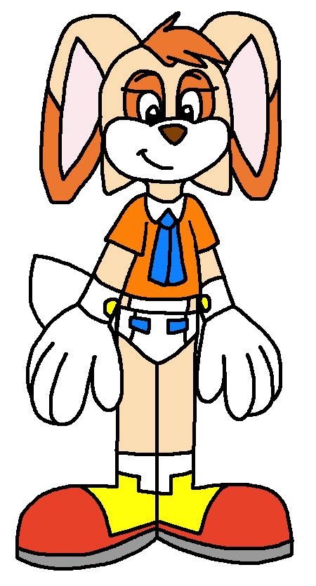 Cream The Rabbit In Diaper By Cartoonfoxart2002