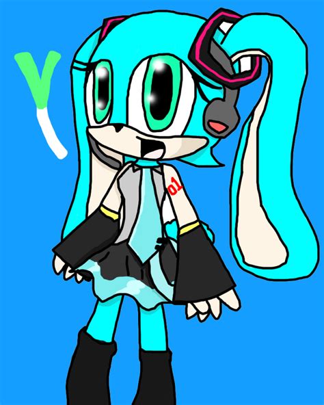 Hatsune Miku Sonic Ver By Spellthewolf On Deviantart