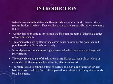 Natural Indicator Preparation Pdf