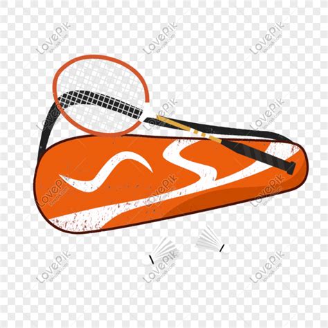 벡터 손으로 그린 스포츠 배드민턴 라켓 Png 일러스트 무료 다운로드 Lovepik