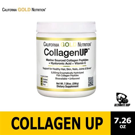 California Gold Nutrition, Collagen UP, Marine Collagen + Hyaluronic A