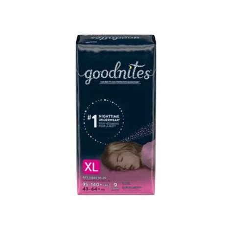 Goodnites Nighttime Underwear Xl For Girls Botica Cerrito Piscadera