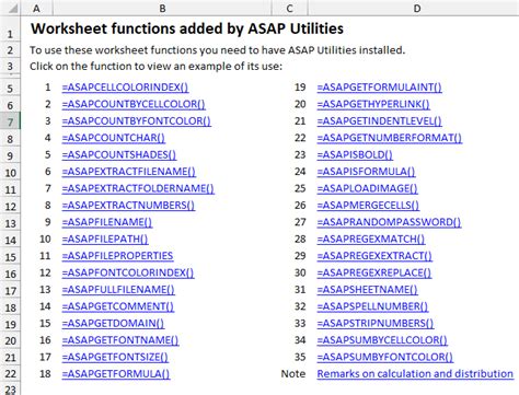 Formulas › 12 Insert Function From The Asap Utilities Library English