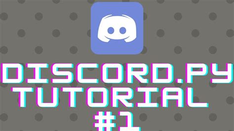 Discord Py Tutorial Setting Up Workspace YouTube