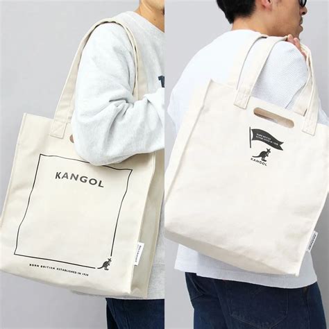 캉골 스퀘어 프린트 캔버스 토트백 숄더백 에코백 상품 상세 크로켓