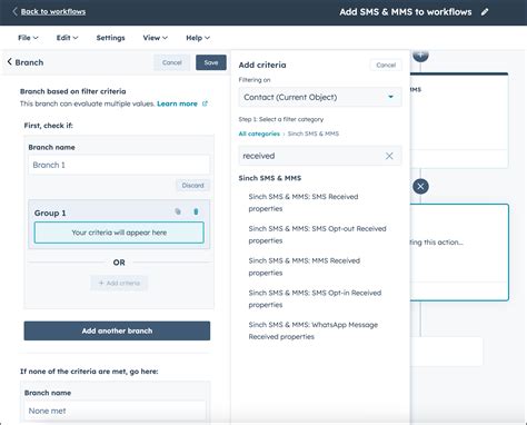 Hubspot Trigger Actions And Workflows Using Inbound Sms Or Mms