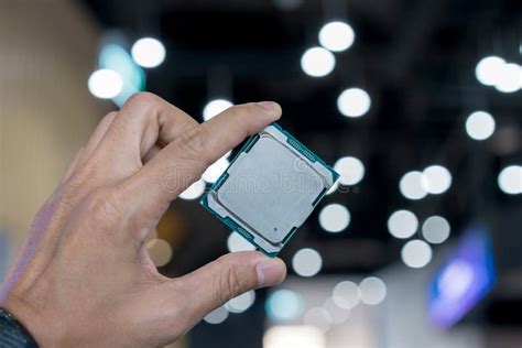 Hand Holding Cpu Chip Artificial Intelligence And Technology Concept Stock Image Image Of