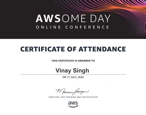 vinay singh on linkedin awssummit cloudcomputing aws techlearning