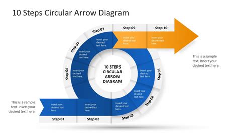 10 Step Circular Arrow 무료ppt템플릿 Template