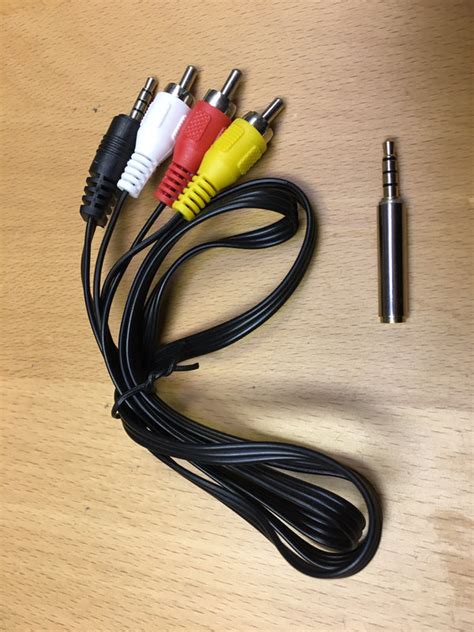 A V And Rca Composite Video Audio Cable For Raspberry Pi Elmwood