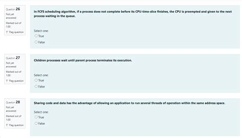 Solved Question 26 Not Yet Answered In FCFS Scheduling Chegg Com