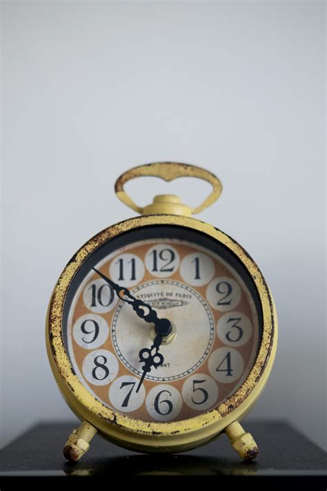 Round Yellow Analog Clock Photo Free Clock Image On Unsplash