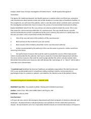 Analyze A Root Cause Analysis Investigation Of Sentinel Event Submitted Docx Analyze A Root