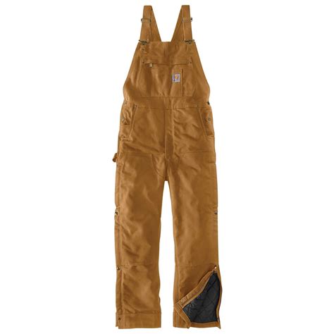 Loose Fit Firm Duck Insulated Bib Overall 2 Warmer Rating Carhartt