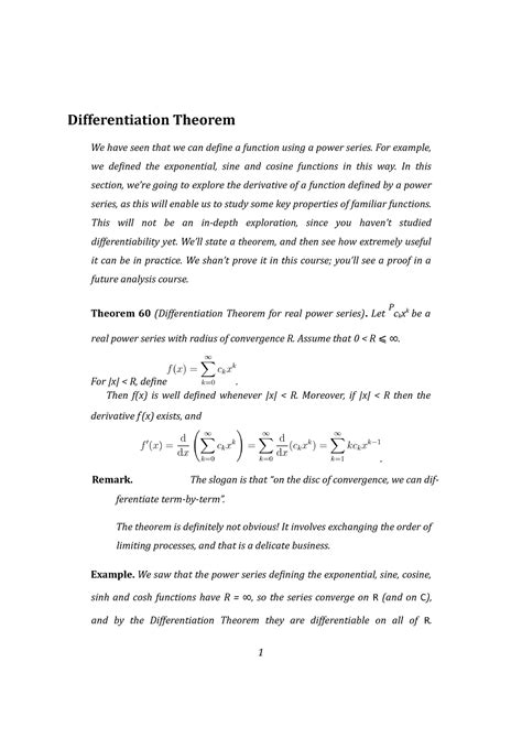 analysis 35 differentiation theorem differentiation theorem we have