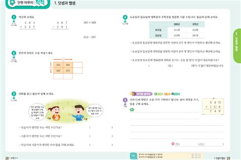 초등 수학 4 1 금성 초등 교과서