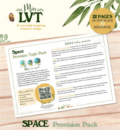 Space Provision Topic Pack Miss Lvts Range Miss Lvts Eyfs Resource Range