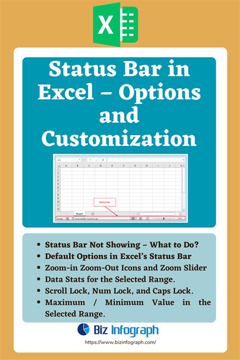 Status Bar In Excel Options And Customization
