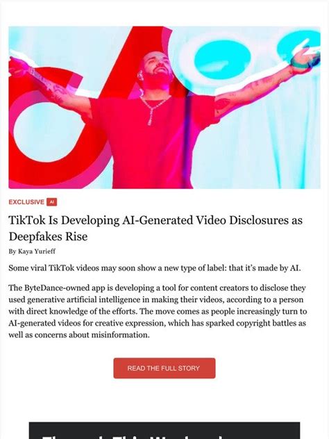 The Information TikTok Is Developing AI Generated Video Disclosures As Deepfakes Rise Milled