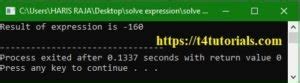 Solve Expression Program In C C Plus Plus T4Tutorials