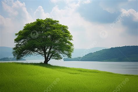 호수로 둘러싸인 푸른 잔디 언덕 강 높은 해상도 구름 배경 일러스트 및 사진 무료 다운로드 Pngtree