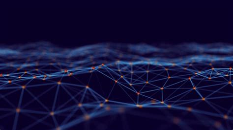 Premium Photo Abstract Digital Blue Background Plexus Effect Network Connection Structure