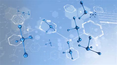 Premium Stock Video Animation Of Scientific Data Processing Over Molecules