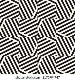 Vector Monochrome Geometric Seamless Pattern Diagonal Stock Vector Royalty Free