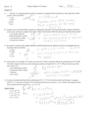 Practice Quiz 5 Solutions PHY 201 Studocu