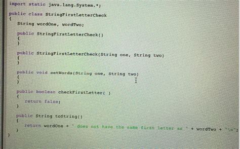 Solved Lab Description Compare Two Strings To See If Each Chegg Com
