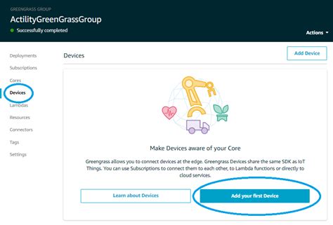 Creating An Aws Greengrass Connection