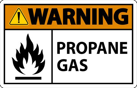 Symbol Propane Warning Label Propane Gas Sign 14832562 Vector Art At Vecteezy