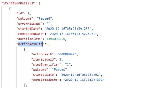 Testing Can You Get The Pass Or Fail Status Of A Test Step With The Azure Devops Rest Api