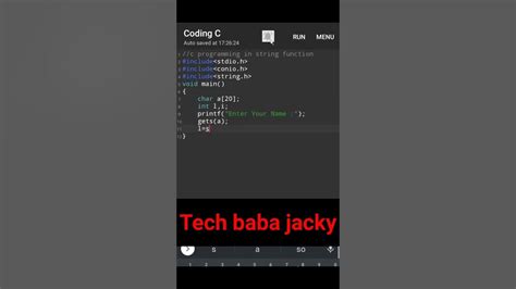 29 String Character Strlen Function In C Program C Language Shorts
