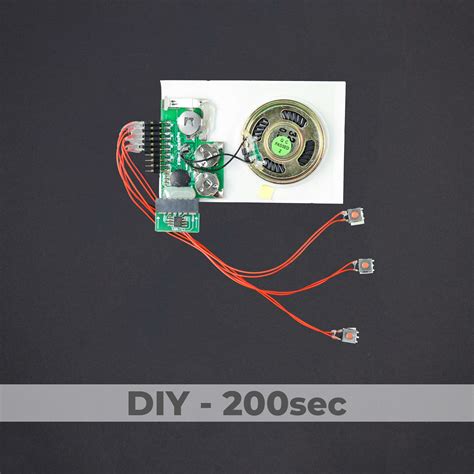 DIY Kit 3 Button Sound Module 200 Sec BigDAWGS Greetings