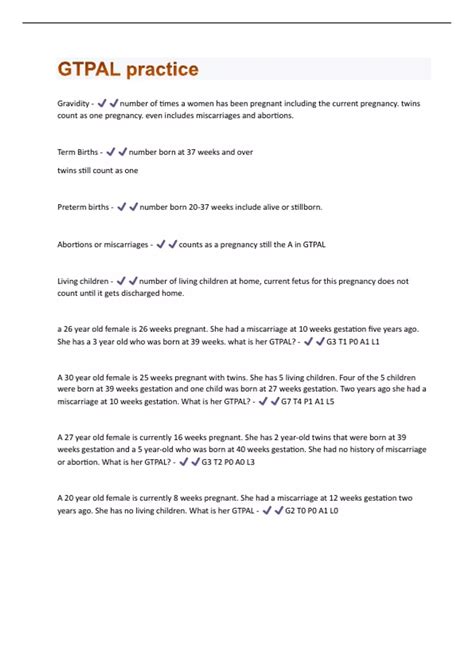 Gtpal Practice Questions And Answers With Complete Gtpal Stuvia Us