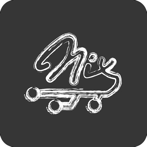 Premium Vector Icon Electronic Signature Suitable For Education Symbol Chalk Style Simple