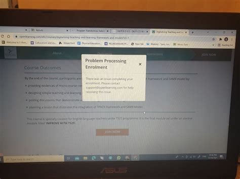 Problem Processing Enrolment Report An Issue Openlearning Help