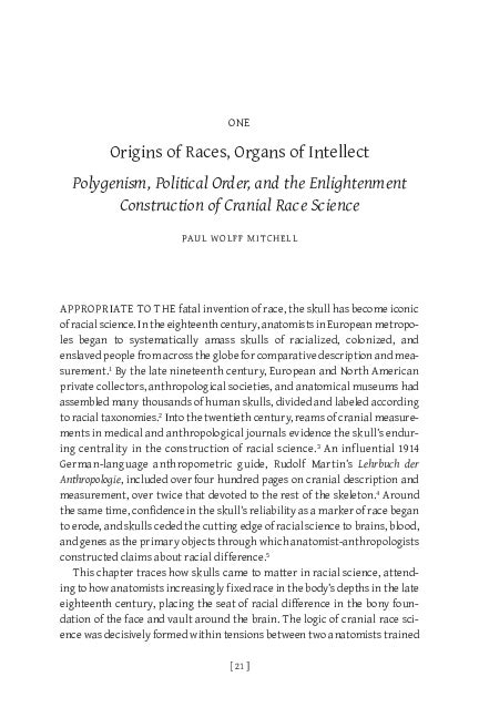 Pdf Polygenism Political Order And The Enlightenment Construction