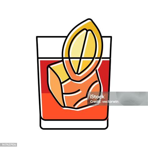 흑인 칵테일 유리 음료 컬러 아이콘 벡터 일러스트 레이 션 0명에 대한 스톡 벡터 아트 및 기타 이미지 0명 과일 라임 Istock