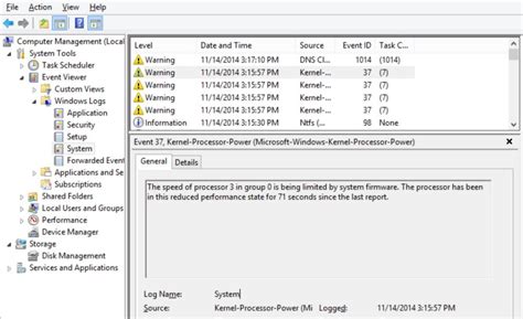 Fix Speed Of Processor In Group Is Being Limited By System Firmware Event ID Solved
