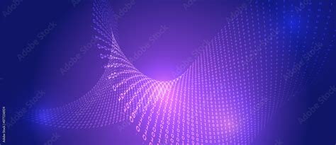 Analytics Sorting Structuring Transferring Information Blue Background With Data Flow