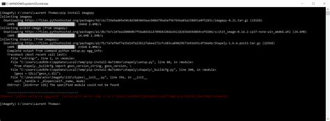 Issue Installing ImagePy Via Pip On Windows Usage Issues Image Sc Forum