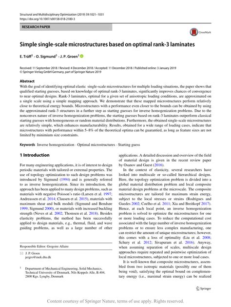 Simple Single Scale Microstructures Based On Optimal Rank 3 Laminates