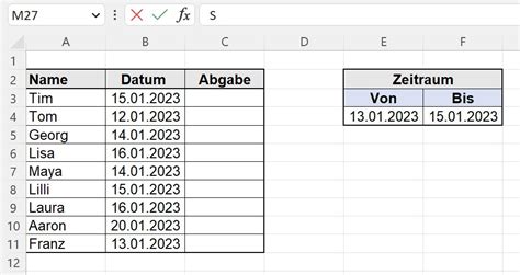 Excel Wenn Datum Innerhalb Zeitraum Dann So Gehts