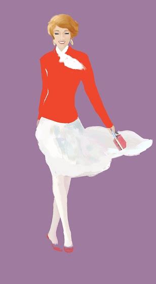 걷는 걸음걸이를 들고 손에 작은 핸드백을 들고 있는 공정한 머리의 여성들의 초상화 계절에 대한 스톡 벡터 아트 및 기타 이미지 계절 고전 양식 귀걸이 Istock